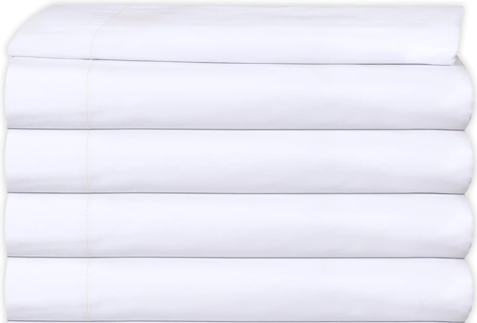 Cotton Bulk White Bed Sheets For B2B Insdustry